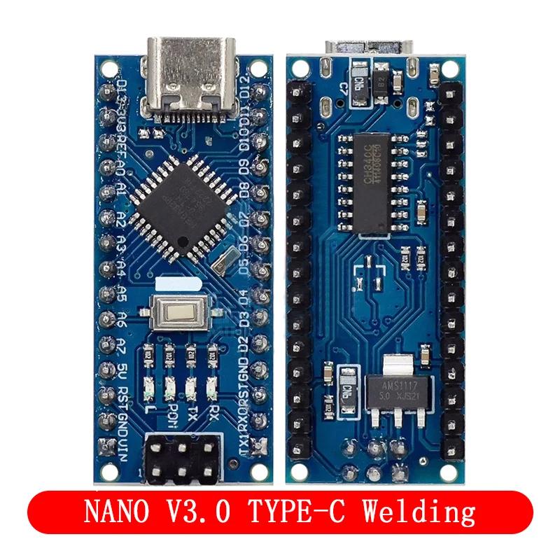 USB TYPE-C Arduino Nano V3.0 CH340 ATmega 328P Atmel mega 328 互換 5V 16M ...