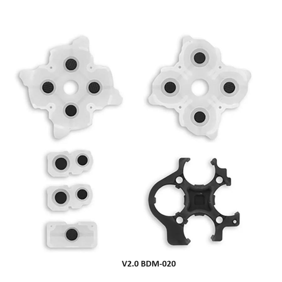 PlayStation PS5 PlayStation5 V2.0 BDM-020 コントローラー × ボタン 導電性 シリコン ゴム ラバー ゲーム パッド セット 修理 交換 互換 部品 ...