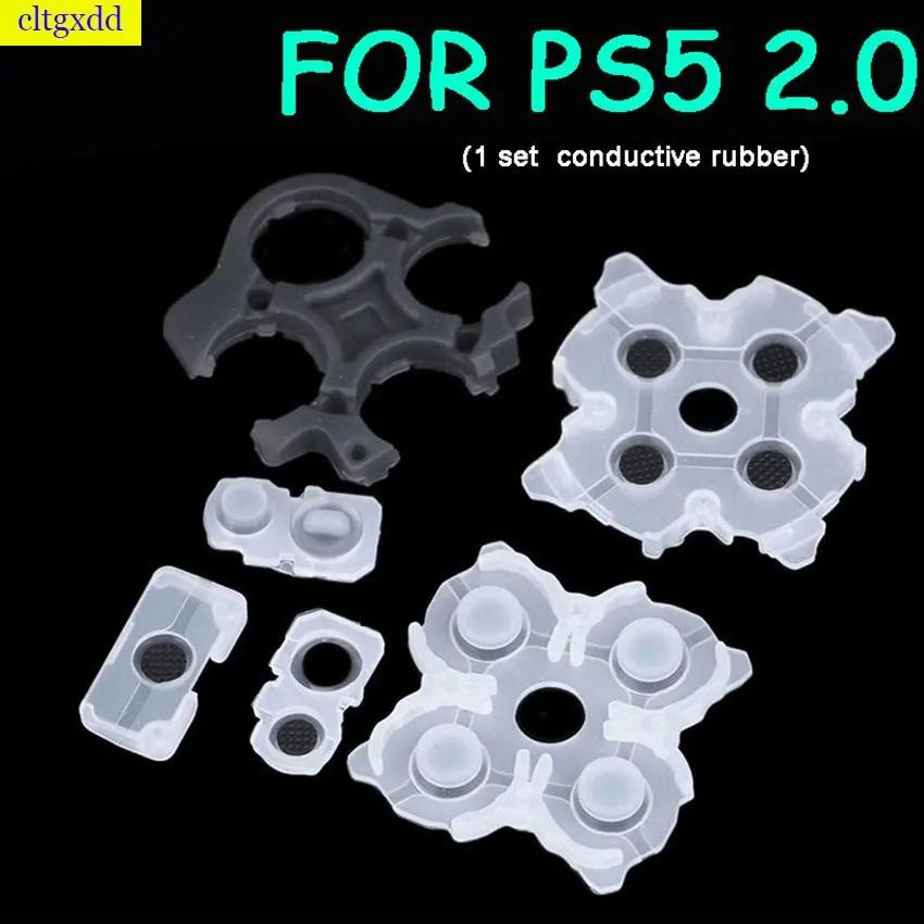 PlayStation PS5 PlayStation5 V2.0 BDM-020 コントローラー × ボタン 導電性 シリコン ゴム ラバー ゲーム パッド セット 修理 交換 互換 部品 ...