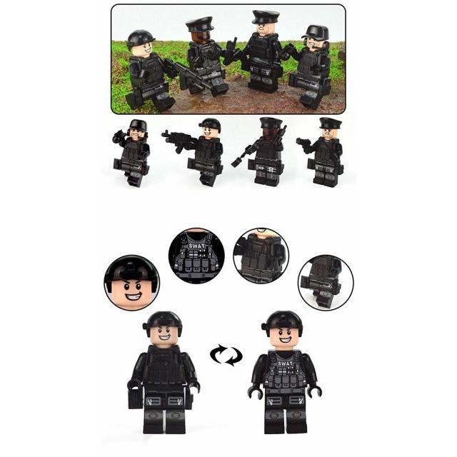 LEGO レゴ 互換 SWAT 特殊部隊 フル装備 大量武器パーツ ミニフィグ 12体セット :L43:MONO BASE ヤフー店 - 通販 - Yahoo!ショッピング