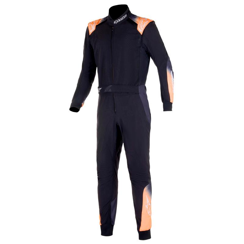 在庫限り 2022-23モデル アルパインスターズ KMX-5 V2 SUIT ブラック×オレンジ (1241) レーシングスーツ レーシングカート CIK公認 (3353023-1241 ...