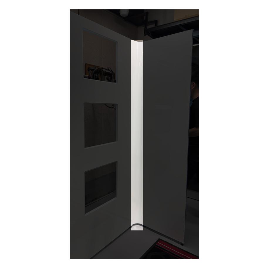 BCN BOXES モータースポーツ シームレスピットパーテション 高さ1980mm×幅100mm 10×10コーナー 90度 ラウンド 連結 ...