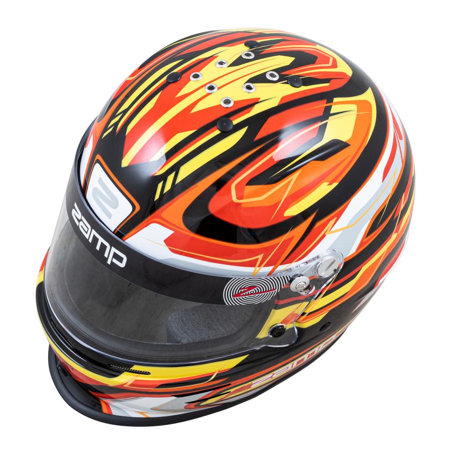 Zamp Helmet RZ-42Y Youth Snell CMR2016規格 BLACK/RED/ORANGE ブラック/レッド/オレンジ （ザンプ ヘルメット）ジュニアカート レーシング ...
