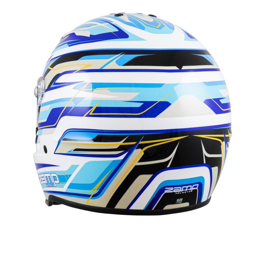 Zamp Helmet RZ-42Y Youth Snell CMR2016規格 White×Blue×Light Blue ホワイト/ブルー ...