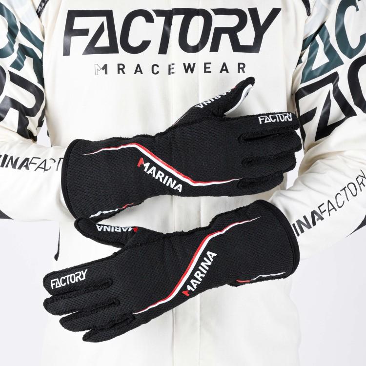 monocolle MARINA Factory glove ファクトリーグローブ Black Lines ブラック ライン FIA公認 ...