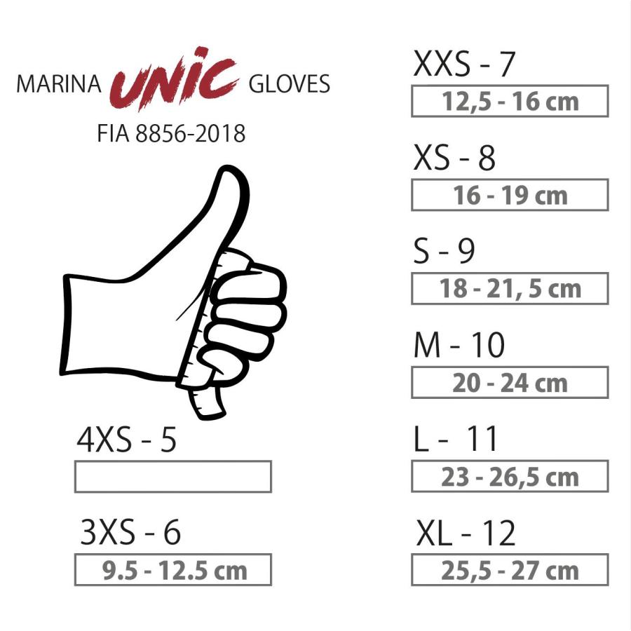 monocolle MARINA Factory glove ファクトリーグローブ Black Lines ブラック ライン FIA公認 ...