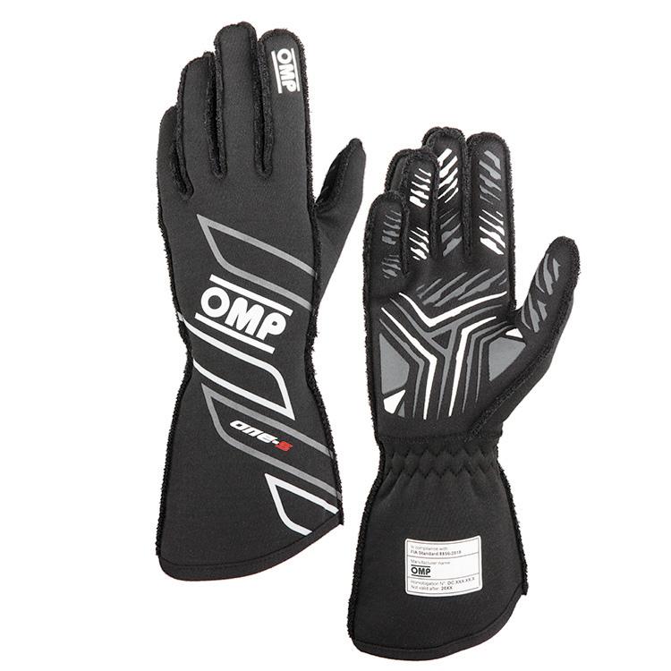 OMP ONE-S GLOVE ブラック×グレー(071) MY2025 レーシンググローブ FIA公認8856-2018 (IB0-0778-A01-071) : モノコレ ヤフー店 ...