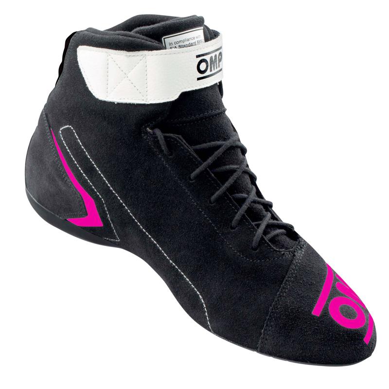 OMP FIRST SHOES ブラック×フクシャ(277) レーシングシューズ FIA公認8856-2018 (IC0-0824-A01 ...