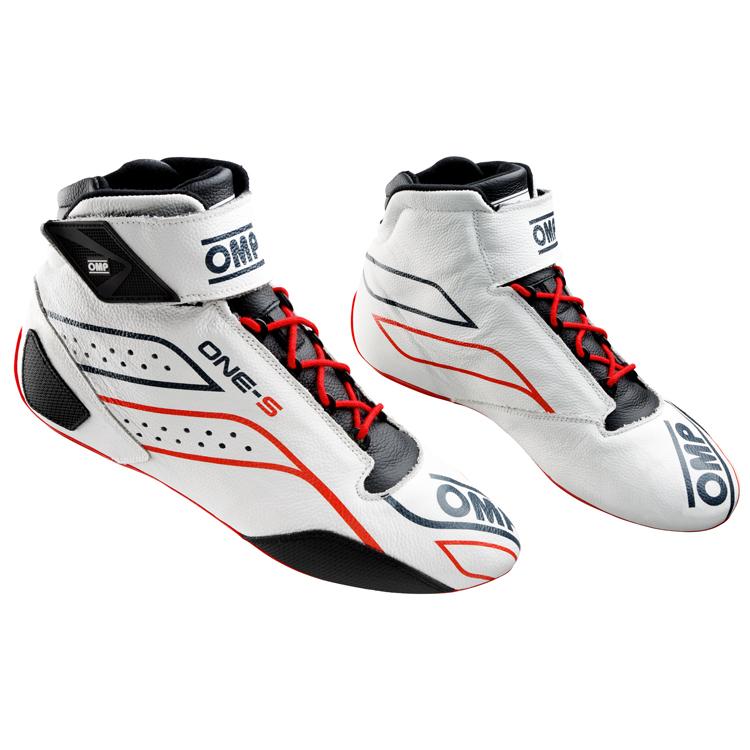 OMP ONE-S SHOES MY2020 ホワイト×レッド (020) レーシングシューズ FIA公認8856-2018規格 : モノコレ ...