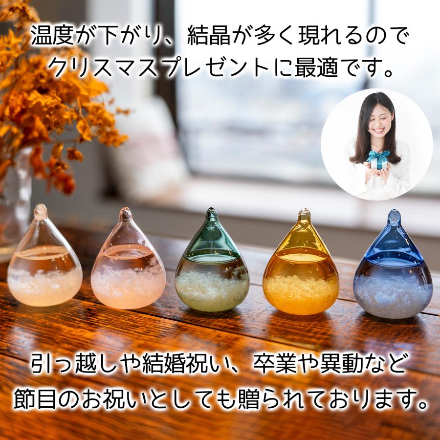 Petit Tear mini ストームグラス ストーム グラス プチティア カラーガラス 手のひらサイズ 結晶 がきれいなおしゃれな インテリア 置物 : Mono Create - 通販 ...