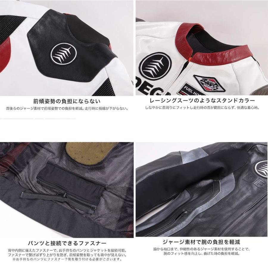 DEGNER 【デグナーWEB正規代理店】 デグナー 19WJ-19 レザーレーシングジャケット COW LEATHER RACING JACKET : モノダイレクト - 通販 ...