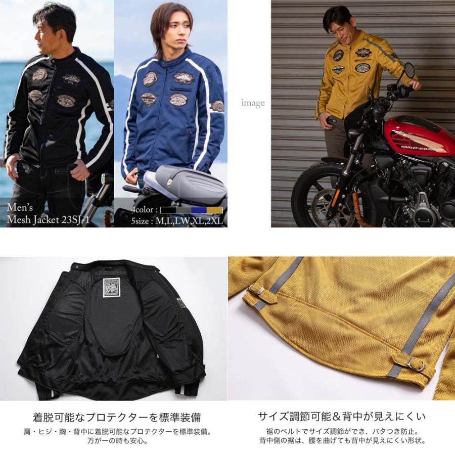DEGNER 【送料無料★デグナー認定WEB正規代理店】 デグナー (DEGNER) ★ メッシュジャケット MESH JACKET 肩・ヒジ・胸・背中プロテクター標準装備 23SJ-1 ...