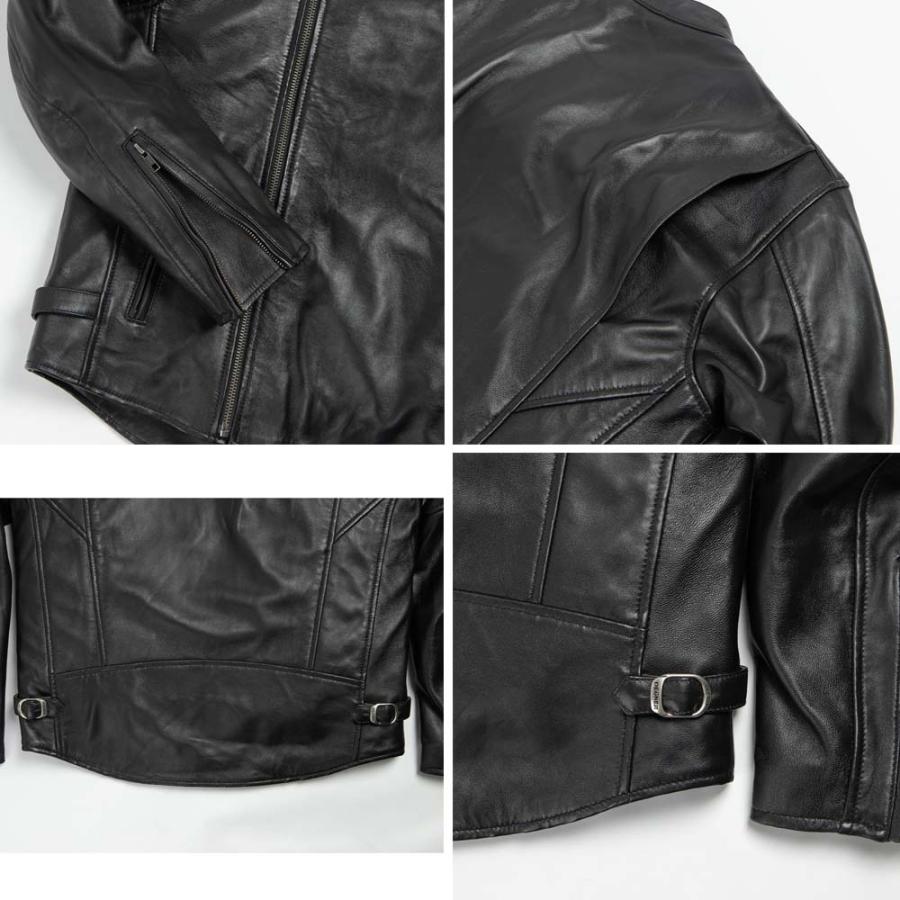 DEGNER 【デグナーWEB正規代理店】 デグナー 24WJ-3 レザージャケット オートバイ用 肩、ひじ、背中、胸プロテクター標準装備 軽量 羊革 ブラック : モノダイレクト - 通販 ...