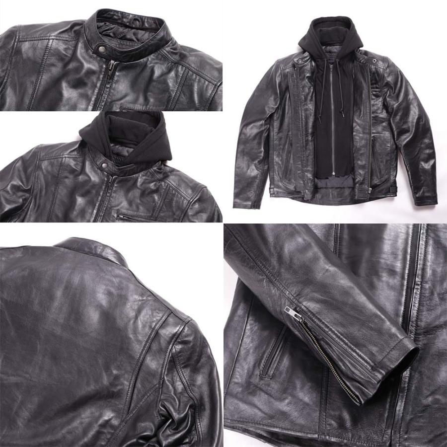 DEGNER 【デグナーWEB正規代理店】 デグナー 24WJ-5 レザーフーディージャケット オートバイ用 冬用 : モノダイレクト - 通販 - Yahoo!ショッピング