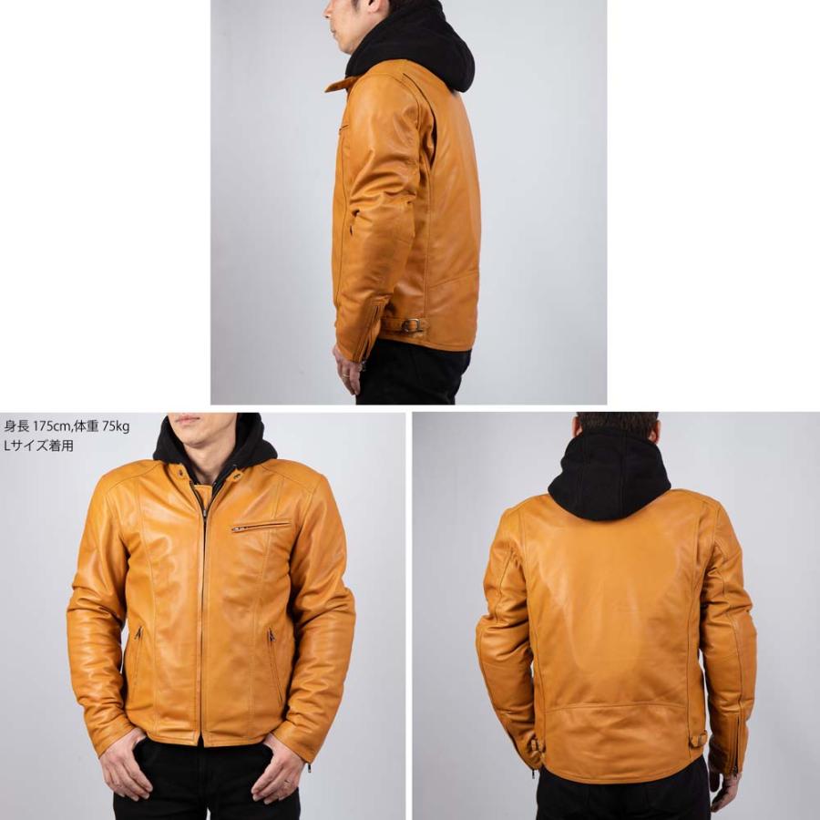 DEGNER 【デグナーWEB正規代理店】 デグナー 24WJ-5 レザーフーディージャケット オートバイ用 冬用 : モノダイレクト - 通販 - Yahoo!ショッピング