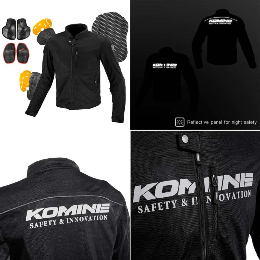 コミネ 【送料無料】 (KOMINE) ★07-171 プロテクトメッシュジャケット 肩、肘、背中、胸プロテクター標準装備 レディースサイズ設定あり JK-171 : モノダイレクト - 通販 ...