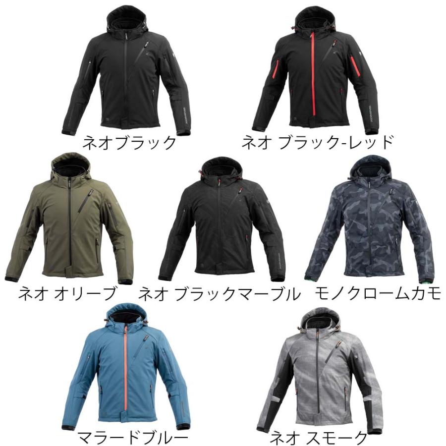 コミネ 【送料無料】 (KOMINE)★07-5792 WM~4XL プロテクトソフトシェル ウィンターパーカ-IFU 保温インナー付き 肩、肘、背中、胸プロテクター標準装備 JK-5792 ...