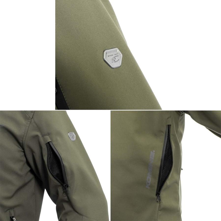 コミネ 【送料無料】 (KOMINE)★07-5792 WM~4XL プロテクトソフトシェル ウィンターパーカ-IFU 保温インナー付き 肩、肘、背中、胸プロテクター標準装備 JK-5792 ...