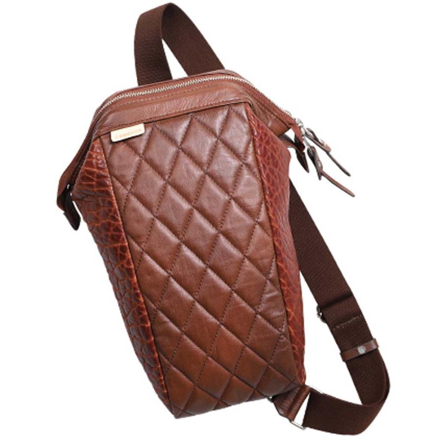 DEGNER 【デグナー認定WEB正規代理店】デグナー (DEGNER)★アメリカバイソンレザーボディーバッグ Leather Body Bag タスマンブラウン W-117 : モノ ...