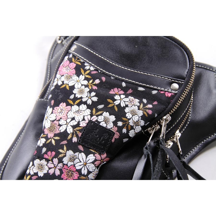 【送料無料★デグナー認定WEB正規代理店】デグナー(DEGNER)★花山ホルスターバッグ / KAZAN HOLSTER BAG 京桜/ブラック W-39K :W-39K:モノダイレクト ...