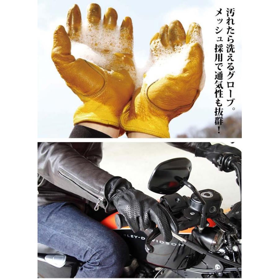 DEGNER 【★一部あすつく★送料無料★デグナー認定WEB正規代理店】 デグナー (DEGNER) ★ レザーメッシュグローブ LEATHER MESH GLOVE WL962MA : モノ ...