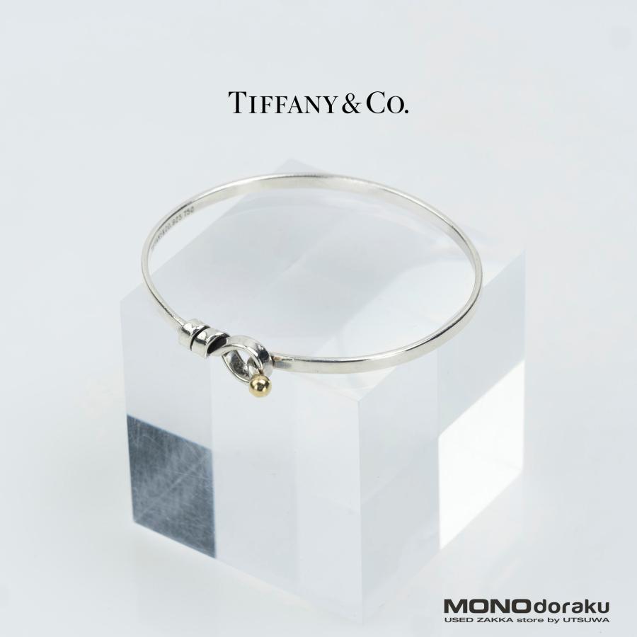 ティファニー TIFFANY＆Co. フラットワイヤー ラブノット バングル ブレスレット レディースアクセサリー シルバー925 K18 9.48g (1) : 2521 : モノ道楽 ...