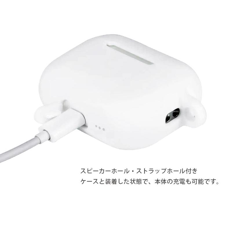 airpods pro2 AirPods Pro 第2世代 ソフト シリコン カラビナ付き エアポッズプロ2 arp-13 : スマホケース ...