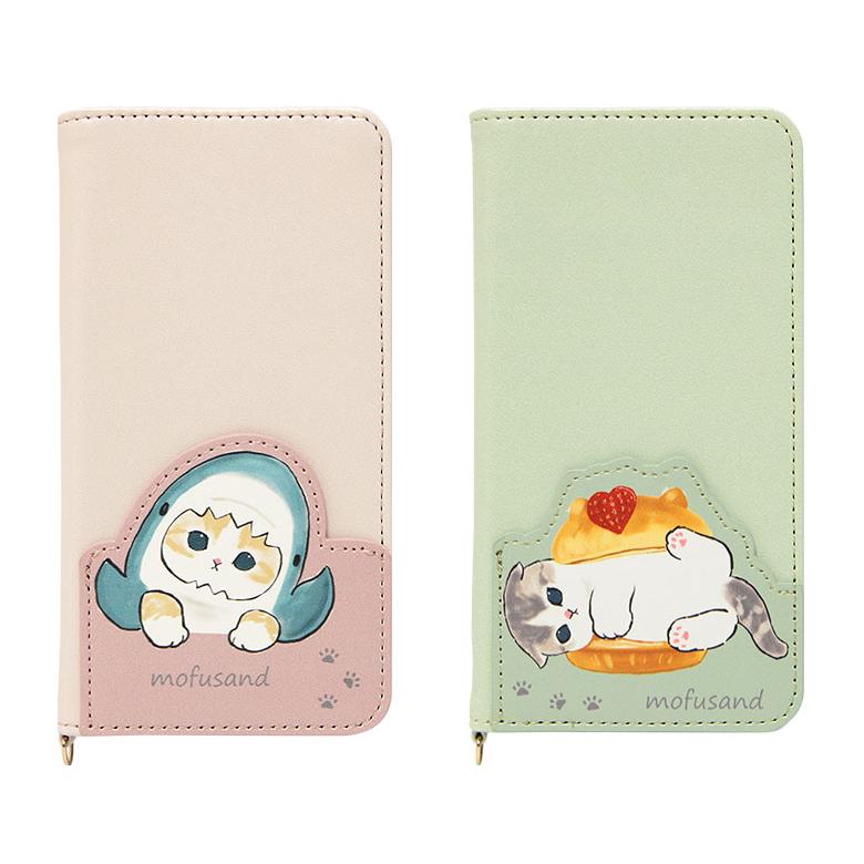 多機種対応 手帳型 ケース mofusand モフサンド スマートフォンカバー M+サイズ ポケット付き mofu-14 : スマホケース雑貨 ...