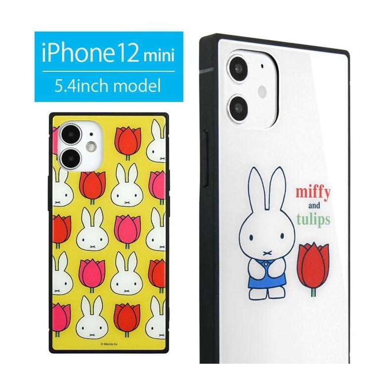 iPhone12 mini ケース ガラス スクエア ミッフィー iPhone iPhone12 mini ケース ガラス スクエア ミッフィー iPhone