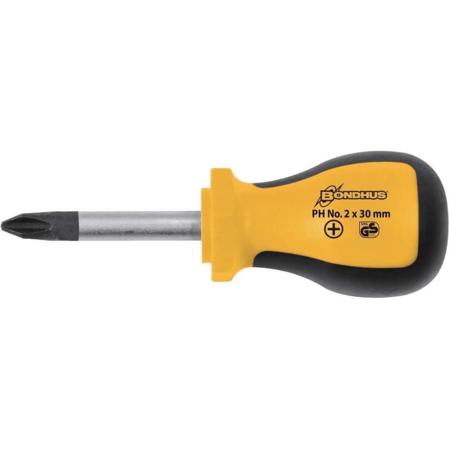 BONDHUS BONDHUS(ボンダス) スタビー・プラスドライバー PH1×軸長30mm [全長:80mm グリップ径:30mm] No.2285 国内正規品 : モノパ ヤフー店 ...