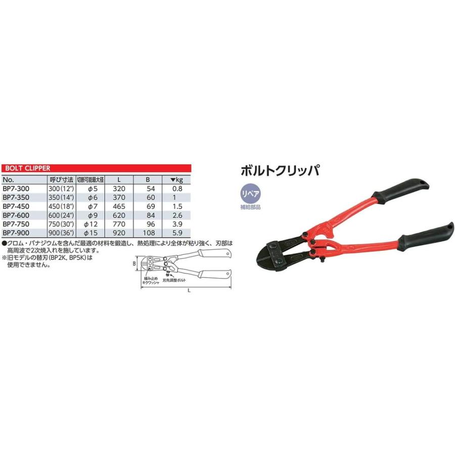 KTC 京都機械工具 ボルトクリッパー BP7-600 : モノパ ヤフー店 - 通販 - Yahoo!ショッピング