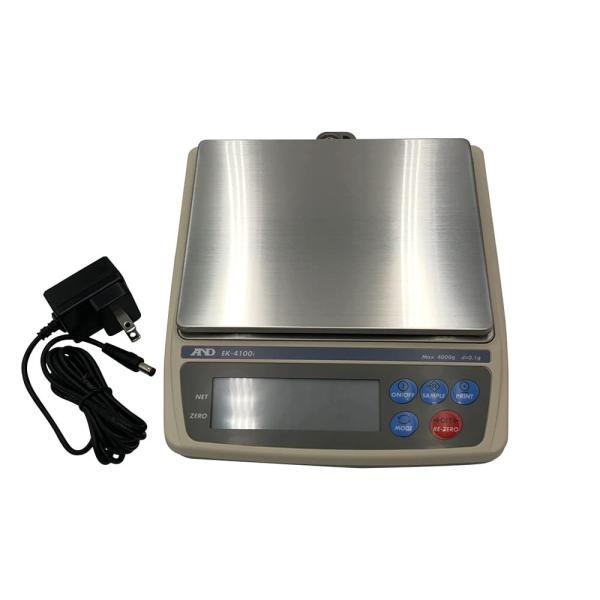 エー・アンド・デイ(A&D) コンパクト天びん EK-4100i ≪ひょう量:4000g 最小表示:0.1g 皿寸法:170(W)*133(D ...