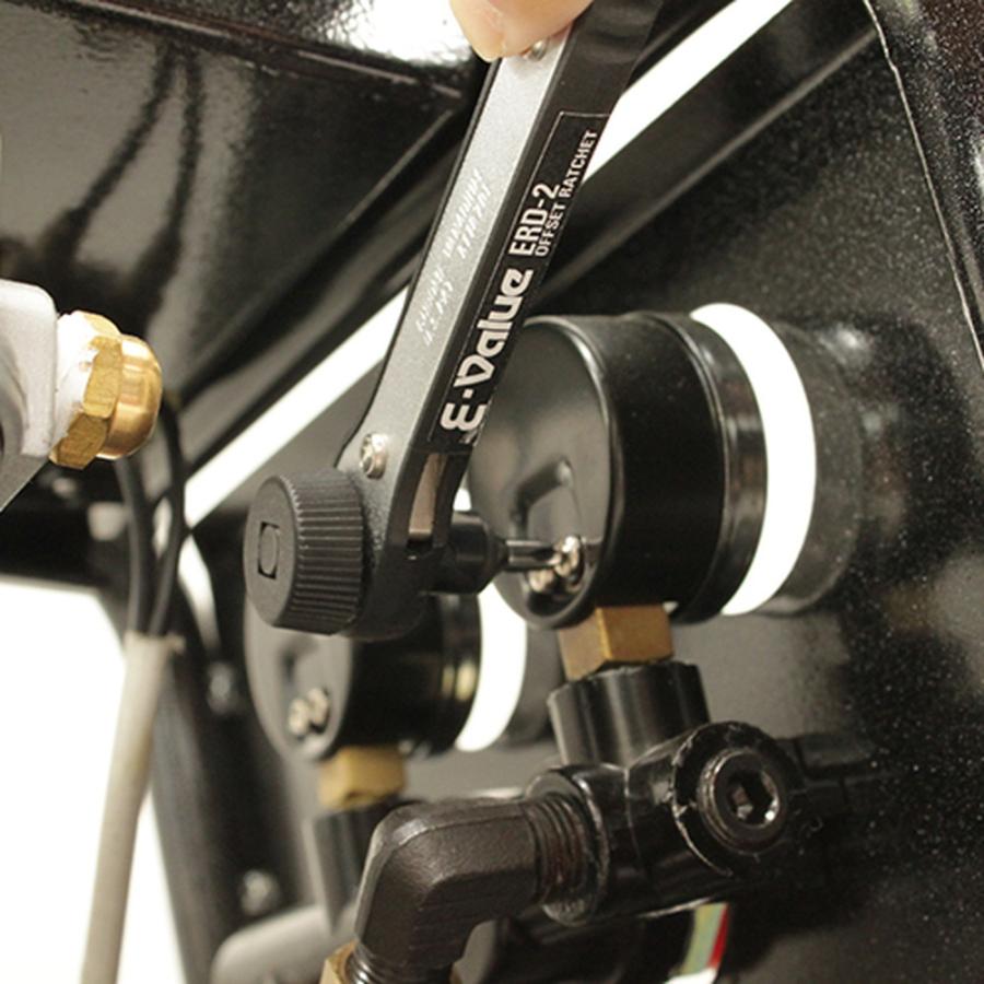 E-Value 板ラチェットドライバーセット ERD-2 薄型ハンドル コンパクトタイプ 組立 修理 2WEYヘッド クイックハンドル付 左右切替スイッチ付 : erd-2 : モノパ ヤフー ...