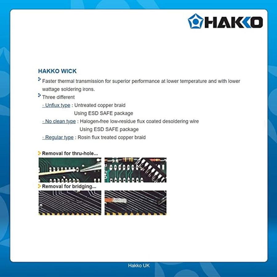白光 HAKKO FR150-86 ハッコーウィックノークリーン 1.5mX3.0mm : モノパ ヤフー店 - 通販 - Yahoo!ショッピング