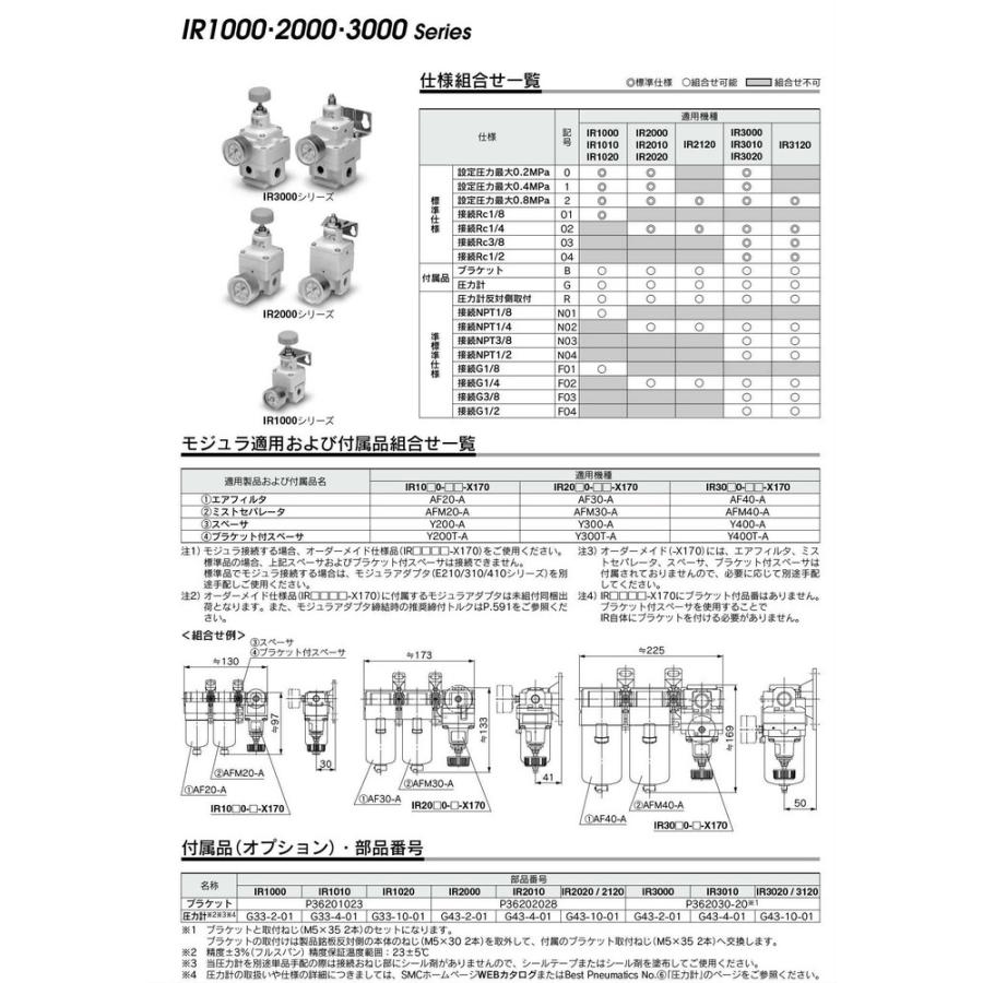 SMC(エスエムシー) 精密レギュレーター IR2000-02BG : モノパ ヤフー店 - 通販 - Yahoo!ショッピング