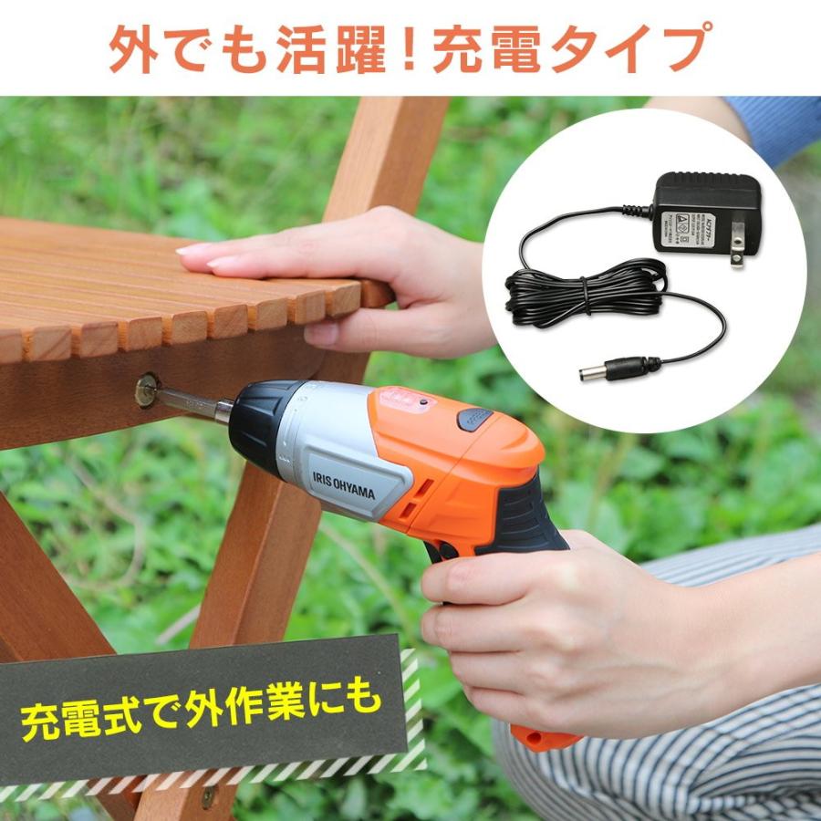 アイリスオーヤマ 充電式電動ドライバー オレンジ JCD-421-D : モノパ ヤフー店 - 通販 - Yahoo!ショッピング
