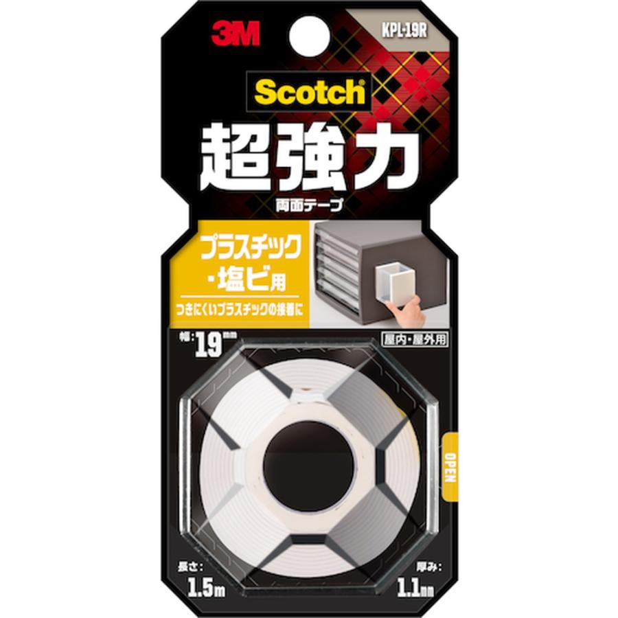 Scotch 3M スコッチ 超強力両面テープ プラスチック・塩ビ用 KPL-19R : モノパ ヤフー店 - 通販 - Yahoo!ショッピング