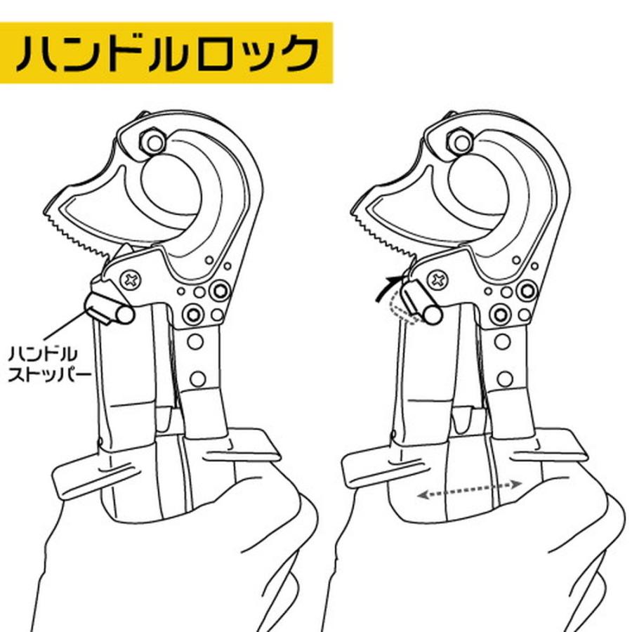 マーベル MARVEL ラチェットケーブルカッター（銅線専用）MRC32A : モノパ ヤフー店 - 通販 - Yahoo!ショッピング