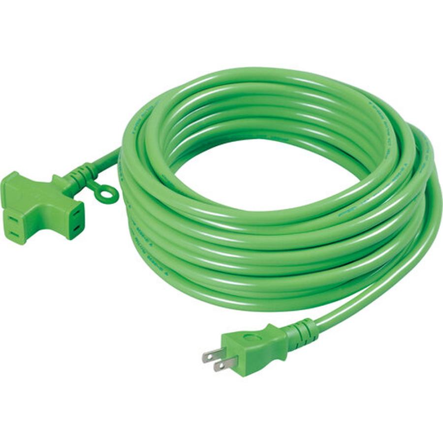 日動工業 NICHIDO 十字トリプル延長コード アース無し 10m 緑 MRS-10-G : モノパ ヤフー店 - 通販 - Yahoo!ショッピング