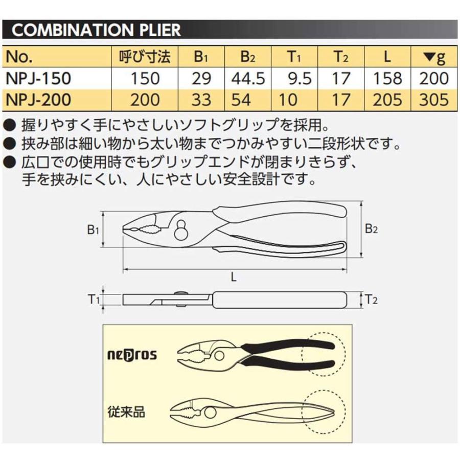 KTC 京都機械工具 NPJ-150 ネプロス プライヤー 送料無料 : モノパ ヤフー店 - 通販 - Yahoo!ショッピング