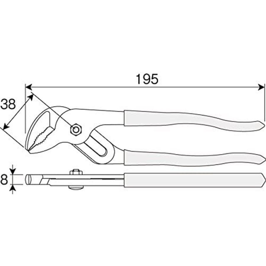 HOZAN ホーザン ウォーターポンププライヤー P-244 送料無料 : モノパ ヤフー店 - 通販 - Yahoo!ショッピング
