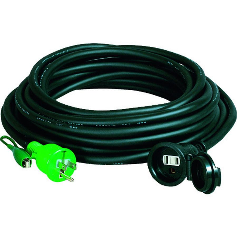 日動工業 NICHIDO シングルポッキン延長コード 防雨型シングルポッキン アース付 防雨キャップ付 20m 極太ソフト電線SVCT2.0 PSW-20E : モノパ ヤフー店 - 通販 ...