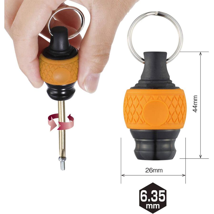 VESSEL（工具） ベッセル VESSEL ボールグリップ クイックキャッチャー 1個 イエロー QB-22Y ビットホルダー : モノパ ヤフー店 - 通販 - Yahoo!ショッピング