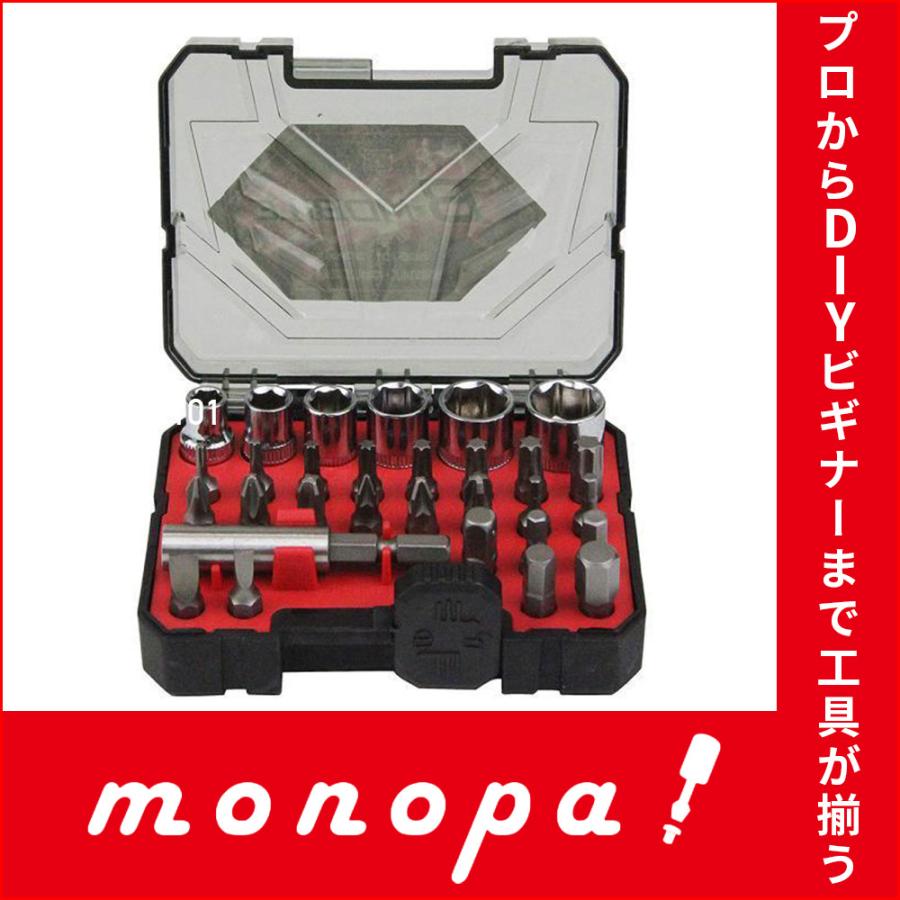 SK11 B-MOBILE ビット&1/4sqソケット&アダプター 30点セット SCS-101 ネジ 締め ドリルドライバー インパクトドライバー ケース付き : モノパ ヤフー店 - 通販 ...
