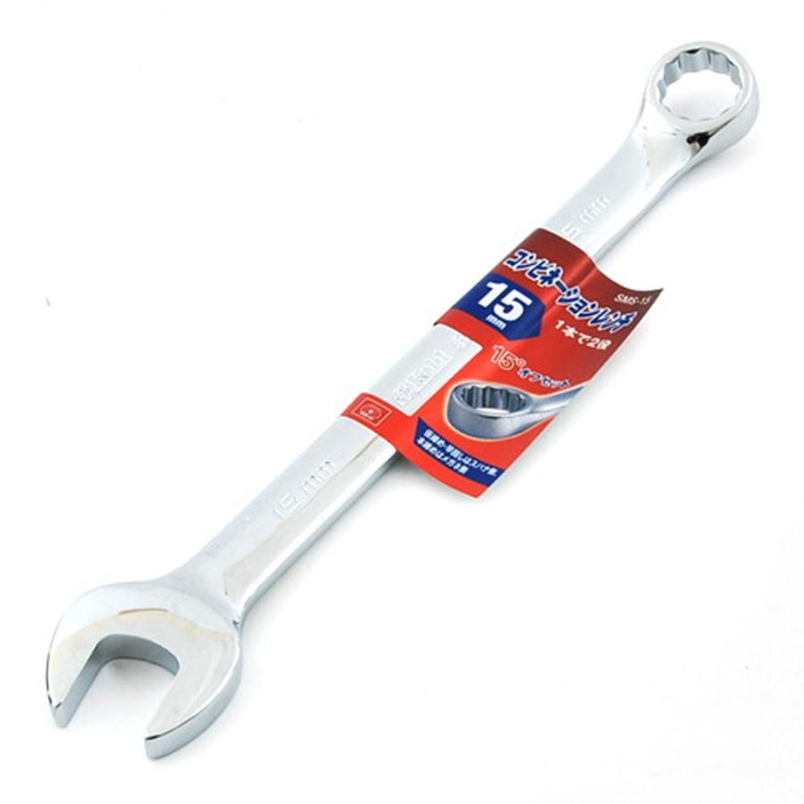 SK11 コンビネーションレンチ SMS-15 15度オフセット 六角ボルト ナット 仮締め 早回し 本締め 完全焼入れ : モノパ ヤフー店 - 通販 - Yahoo!ショッピング