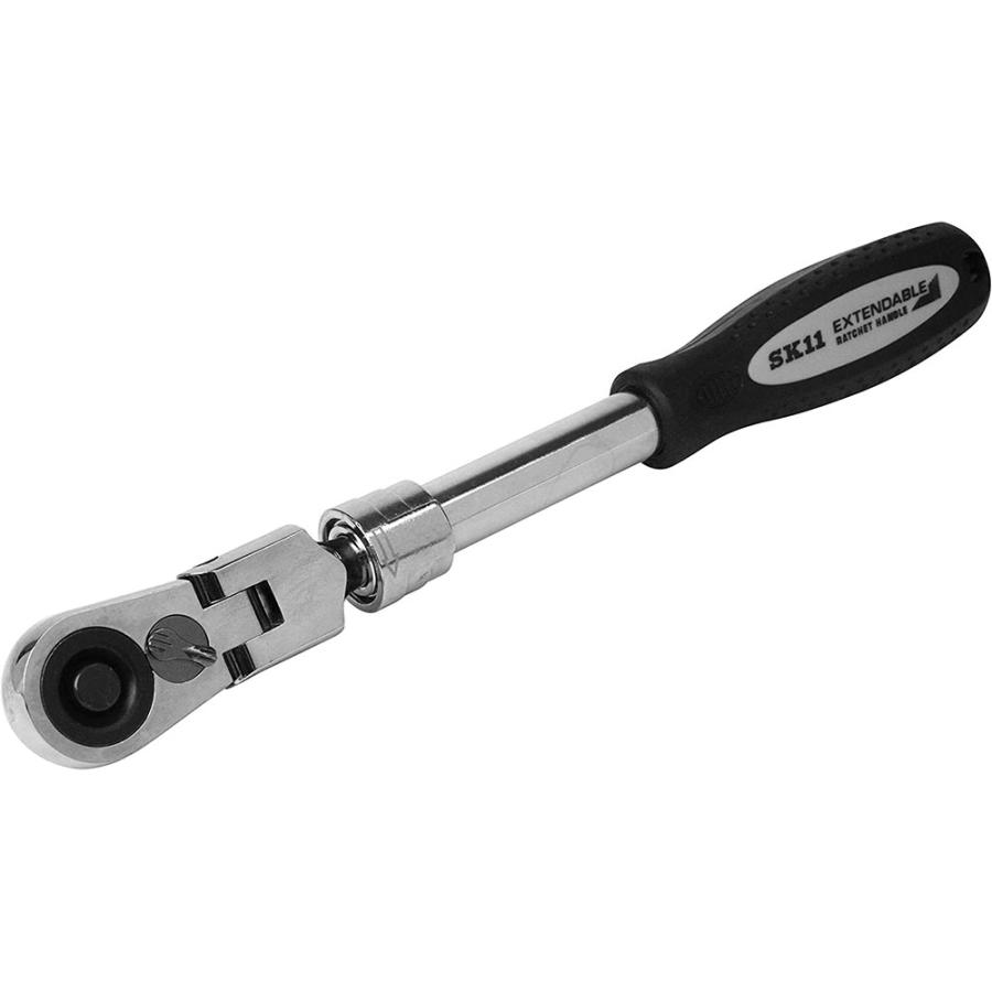 SK11 伸縮式フレックスラチェットハンドル 差込12.7mm 1/2インチ 全長7段階調整 180度首振り機構 SRH4CEF : モノパ ヤフー店 - 通販 - Yahoo!ショッピング