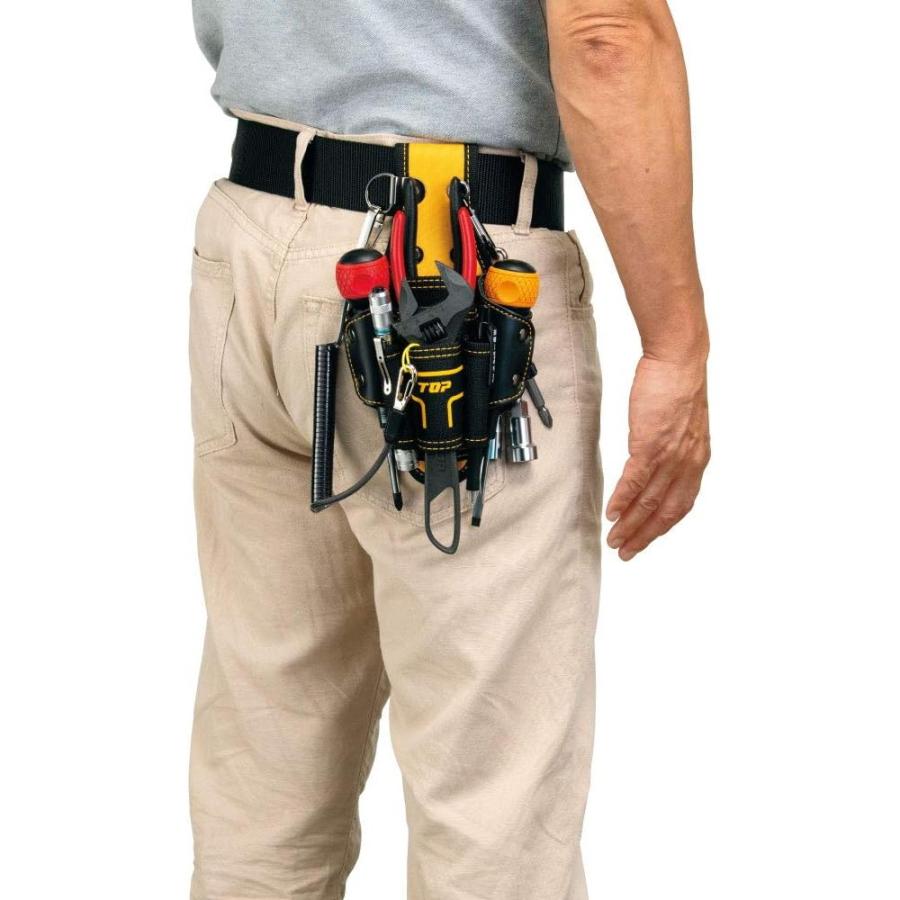 TOP（DIY） トップ工業 TOP 工具差し7丁タイプ カラビナ付 Dカン付 電工 腰袋 TPP-701 : モノパ ヤフー店 - 通販 - Yahoo!ショッピング