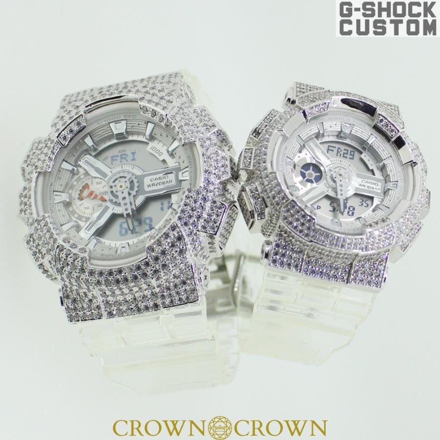 G-SHOCK CUSTOM BABY-G カップル ペアー パヴェ セッティング 日本製 ペアウォッチ ペア腕時計 GA110 CR-7A ...
