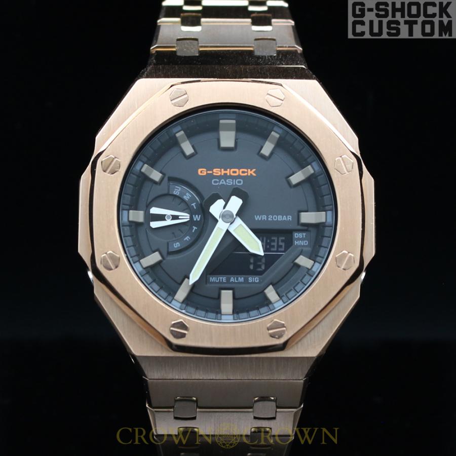 G-SHOCK CUSTOM ジーショック カスタム 腕時計カスタム ベゼル GA-2100SU-1A CROWNCROWN GA2100 ...