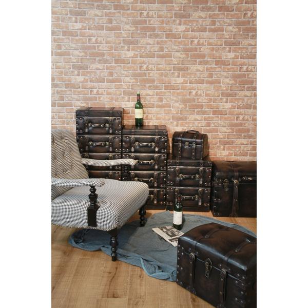 IW-874 チェスト4D 四段 おしゃれ シンプル デザイン インテリア 収納 引き出し 家具 小物収納 かっこいい 合皮 皮 トランク モダン シック 寝室 洋服入れ : lfc-az ...